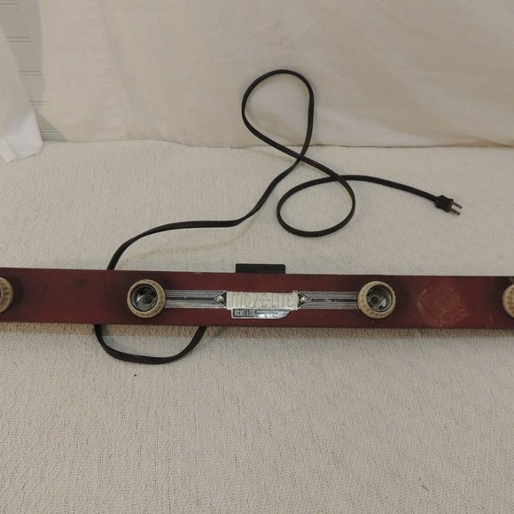 Other | Vintage Original Acme Lite Movelite 4 Light Bar Red Black ...